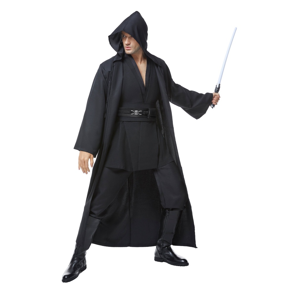 Star Wars Black Jedi Cloak Animation Exhibition Festival cosplay ...