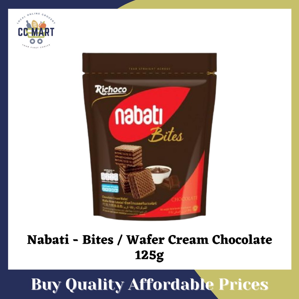 Nabati - Bites / Wafer Cream Chocolate / 125g | Shopee Malaysia