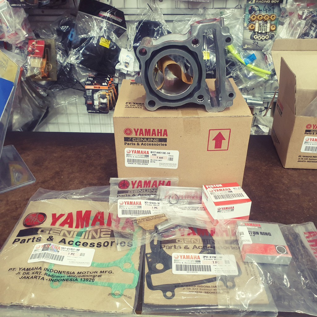 "BERANI JAMIN 100% ORIGINAL" YAMAHA BLOK Y15ZR V1 V2 BLOCK FULLY SET CERAMIC 100% ORIGINAL ...