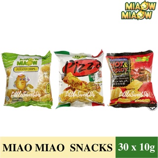 [10G*30] MIAOW MIAOW SNACKS CHICKEN/ HOT & SPICY / PIZZA (BUNDLE SNACKS ...
