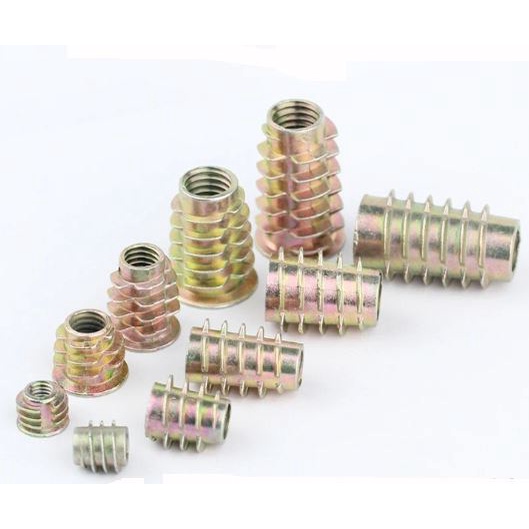 (INSERT NUT TYPE E) Wood Insert Interface Screws Hexagon Head Nuts ...