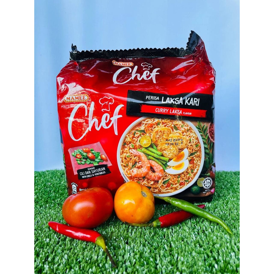 (READY STOCK) Mamee Chef Curry Laksa Instant Noodle | Perisa Laksa Kari ...