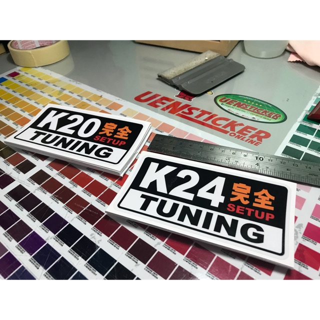 Sticker DECAL K20 & K24 TUNING SETUP | Shopee Malaysia