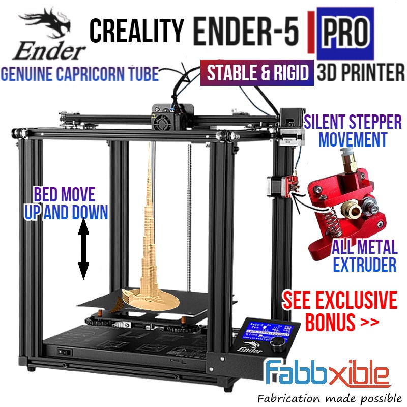 Creality 3D Ender 5 Pro 3D Printer (Unassembled) | Shopee Malaysia