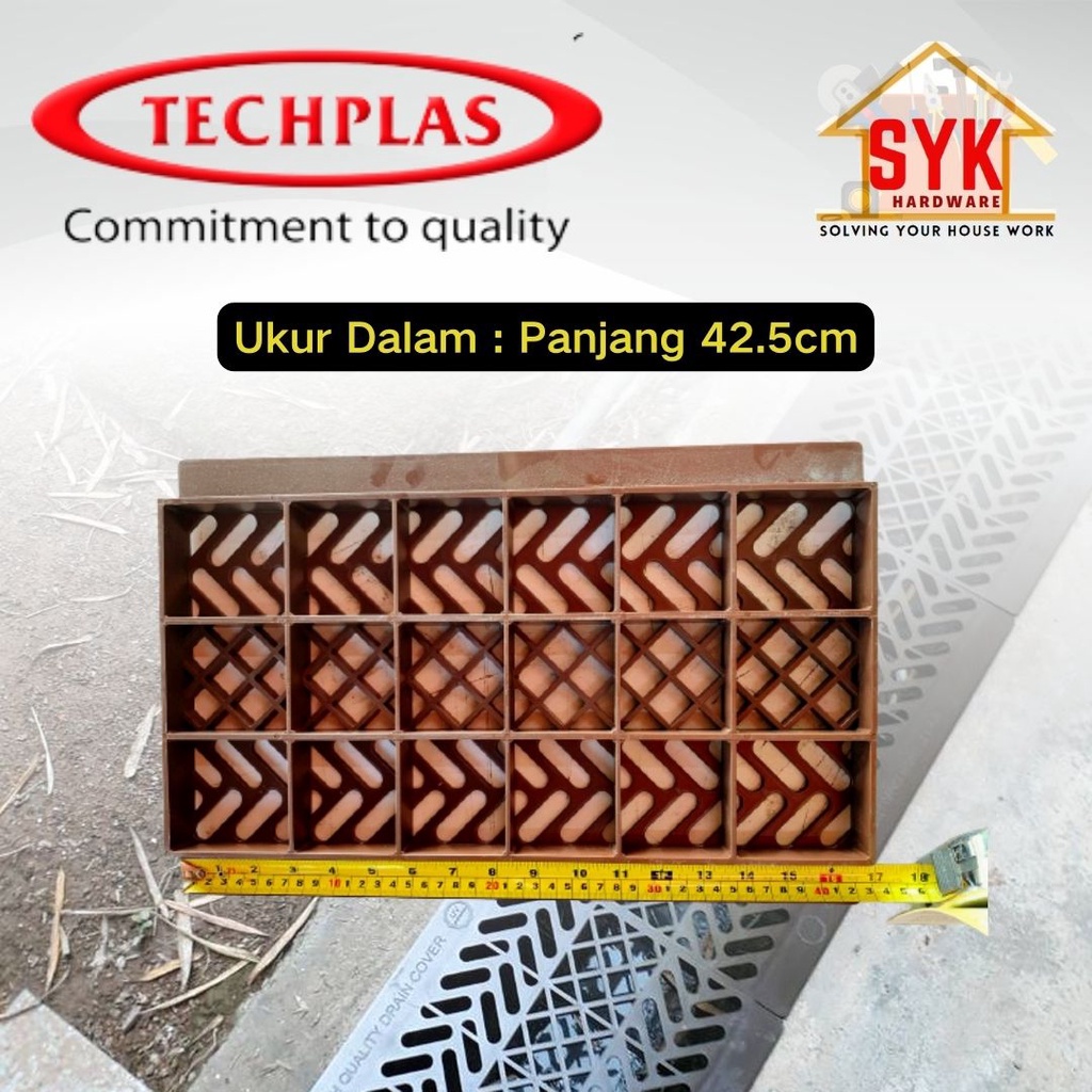 SYK TECHPLAS 9''x17'' High quality UV Protection Drain Cover (Brown ...