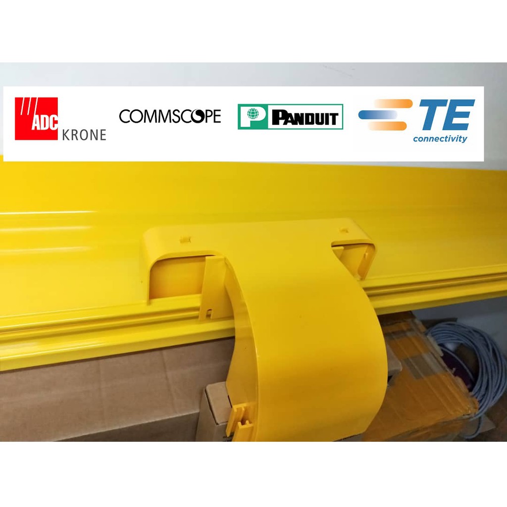 Fiber runner optic Raceway Downspout exit drop off Panduit ,Commscope ...