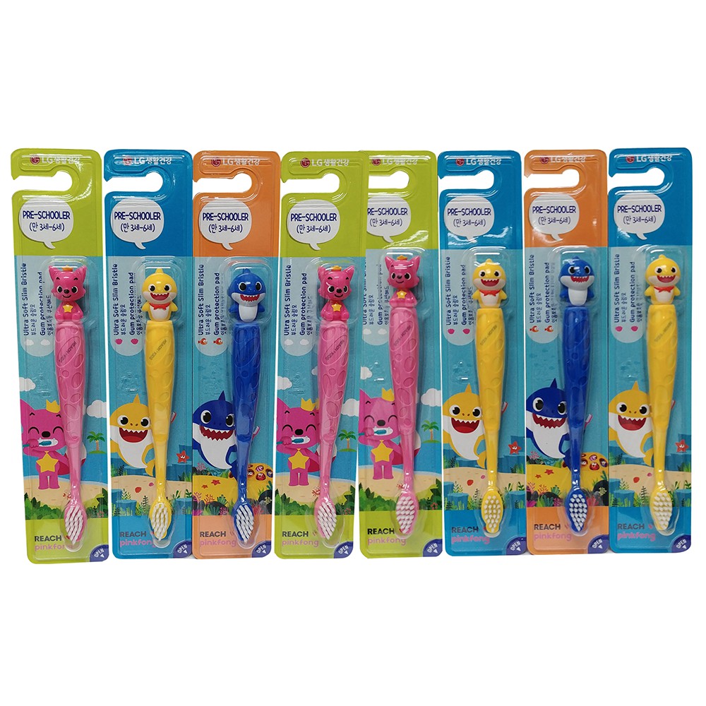 Pinkfong Baby shark Family Kids Tooth brush over 3 years old oral care ...
