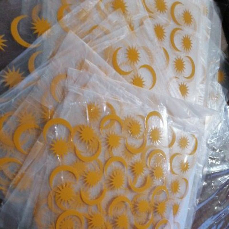 sticker iron on bulan dan bintang tema merdeka malaysia | Shopee Malaysia