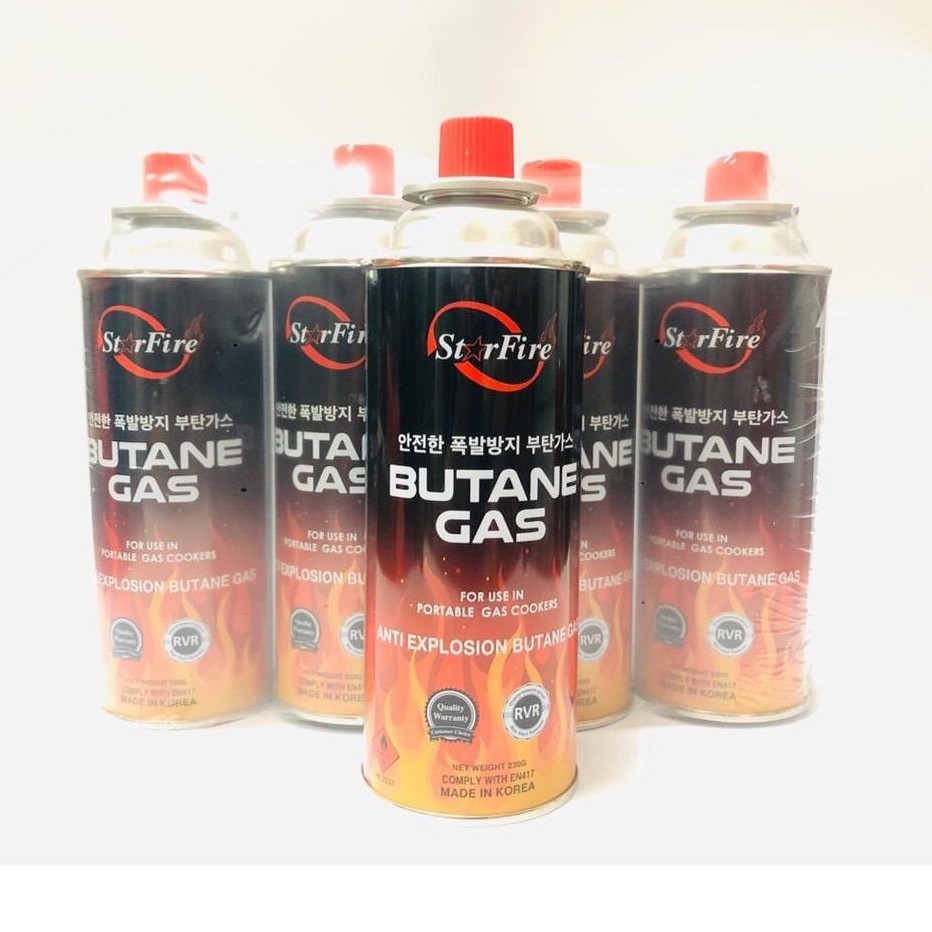 BUTANE GAS Cartridge For Portable Gas Cooker (Star Fire) (4 Bottles ...