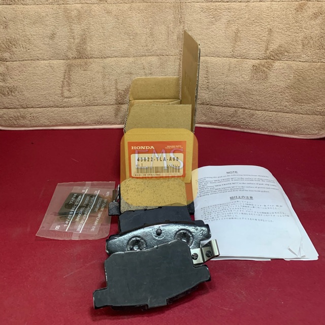 HONDA CRV 1.5 TURBO 2018-2020 REAR BRAKE PAD - 43022-TLA-A00 | Shopee ...