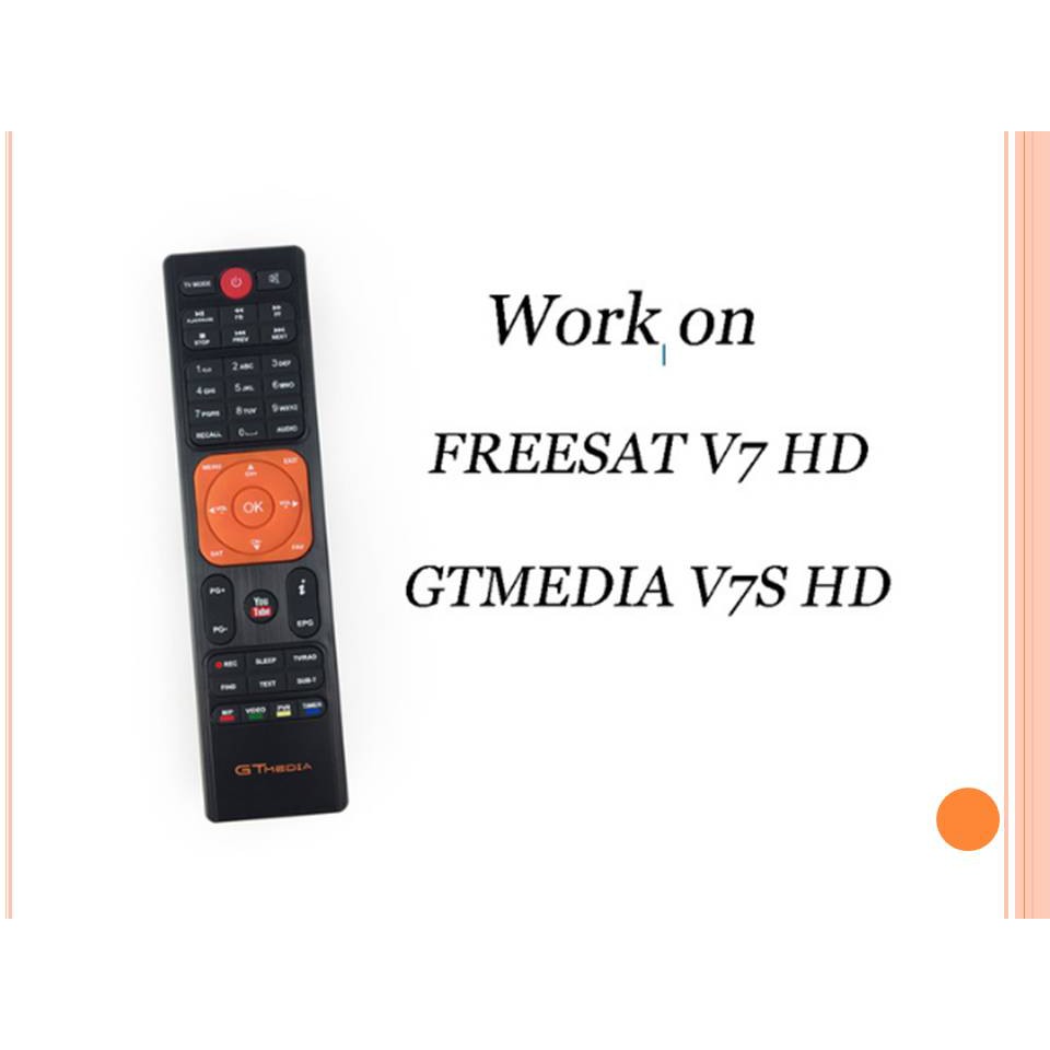 REMOTE CONTROL FOR FREESAT GT MEDIA V7 HD V7 MAX V7 COMBO | Shopee Malaysia