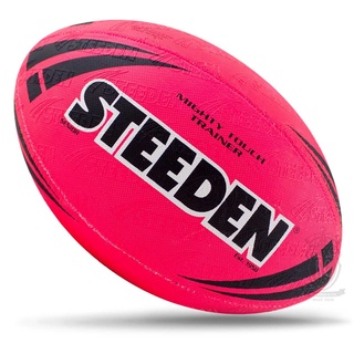 Steeden Mighty Touch Rugby Ball Pink Senior Official Training Ball of ...