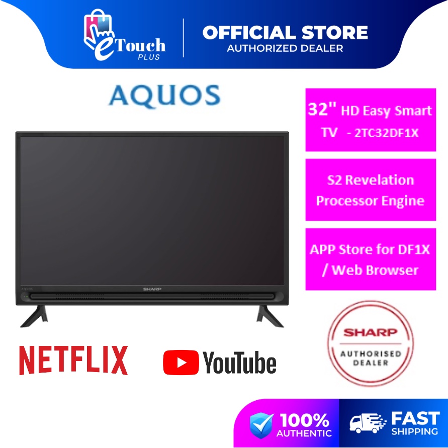 SHARP 32'' FULL HD SMART LED TV 2TC32DF1X televisyen television ...