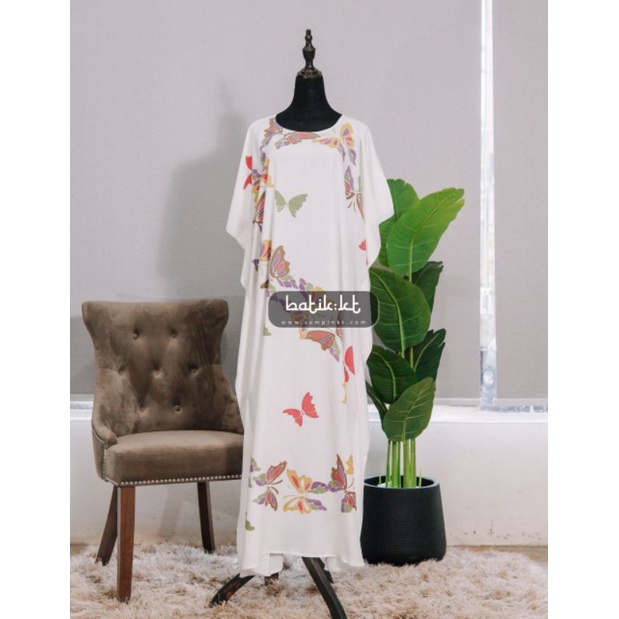 Kaftan Lukis Viral Corak Rama-Rama | Shopee Malaysia