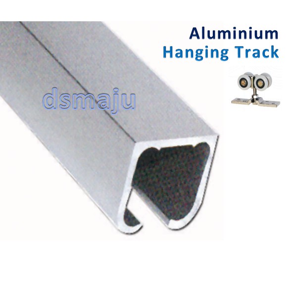 Aluminum Hanging Track Hanging Rail Sliding Roller Rail U Track U Rail ...