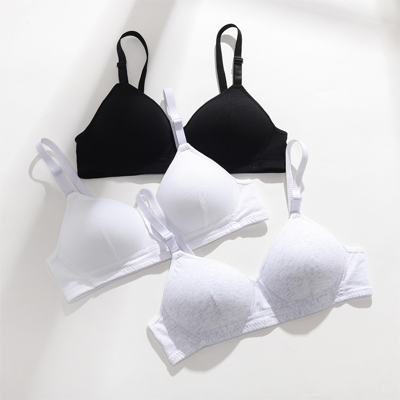 Underwear Female Student High School Girl Bra Wireless Push up Shaping ...