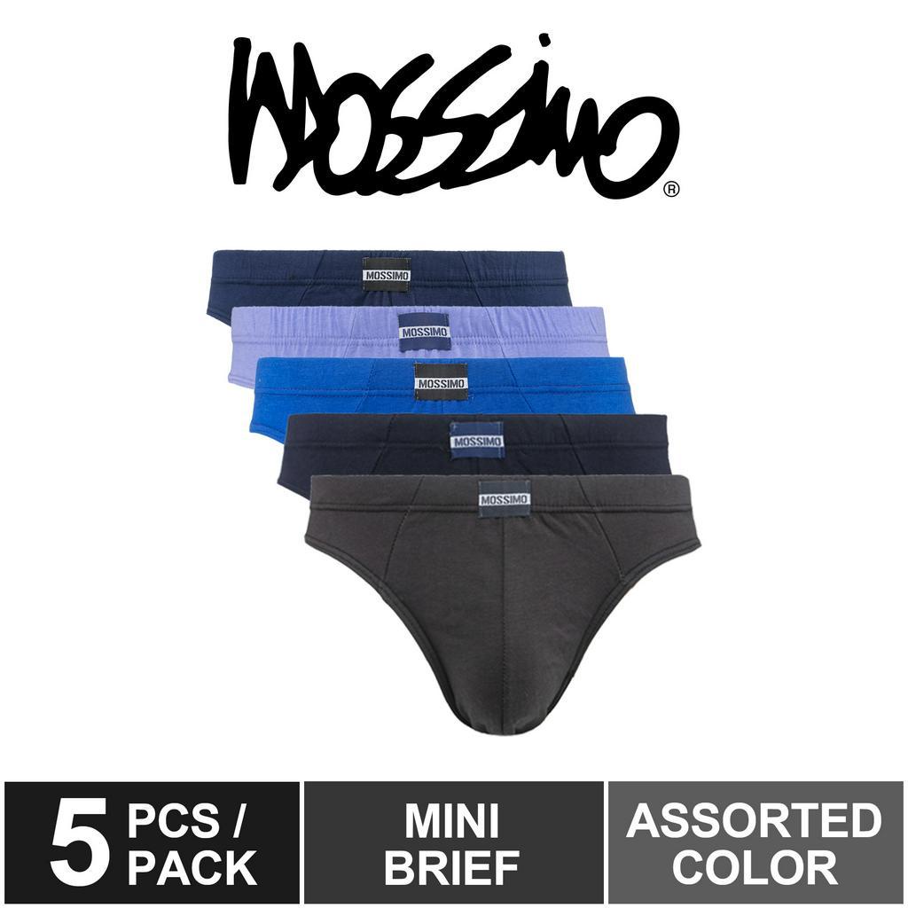 (5 Pcs) Mossimo Men Brief 100% Cotton Men Underwear Assorted Colours ...