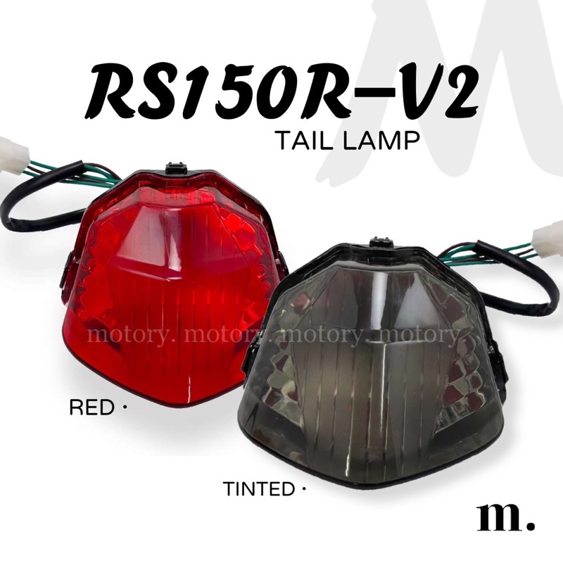 HONDA RS150R V2 TAIL LAMP (TINTED/RED) LAMPU BELAKANG REAR BRAKE LAMP ...
