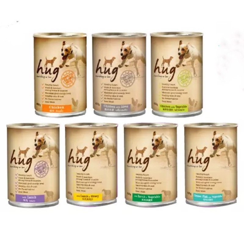 hug dog can food 400g | Shopee Malaysia