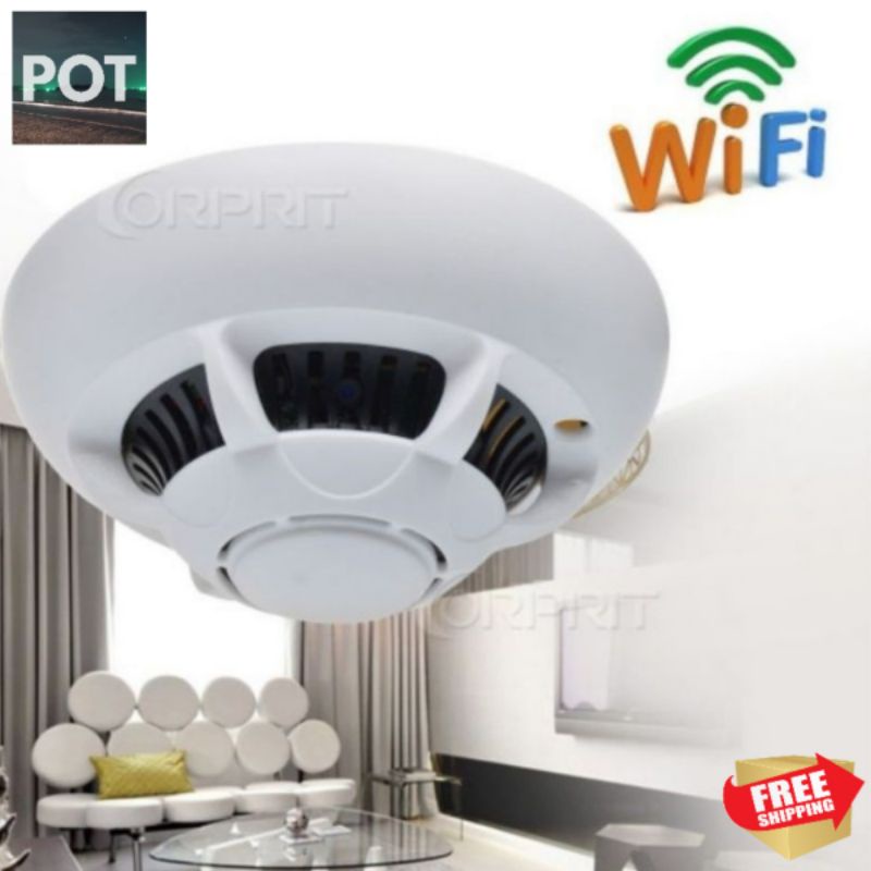 Smoke Detector Hidden HD 1080P WIFI IP SmokeDetector Spy Cam IR HIDDEN ...