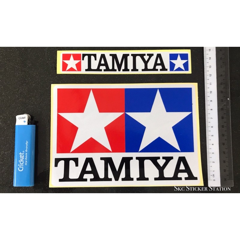 TAMIYA Logo & Wording Sticker Cutting Overlapping Reflective #tamiya # ...