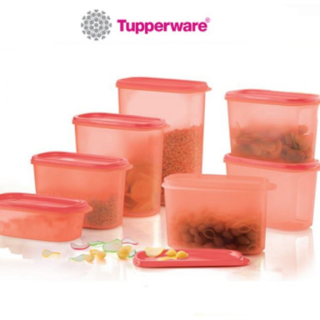 Tupperware Smart Saver Oval Set (Orange) OR Purple Smart Saver Square ...