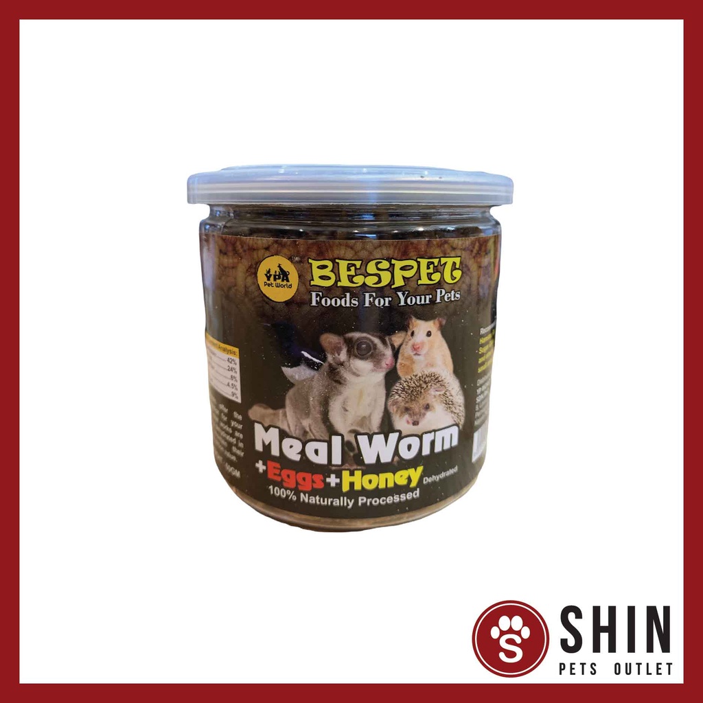 BESPET Meal Worm/Ulat Roti (+Egg+Honey) Dehydrated 60g | Shopee Malaysia