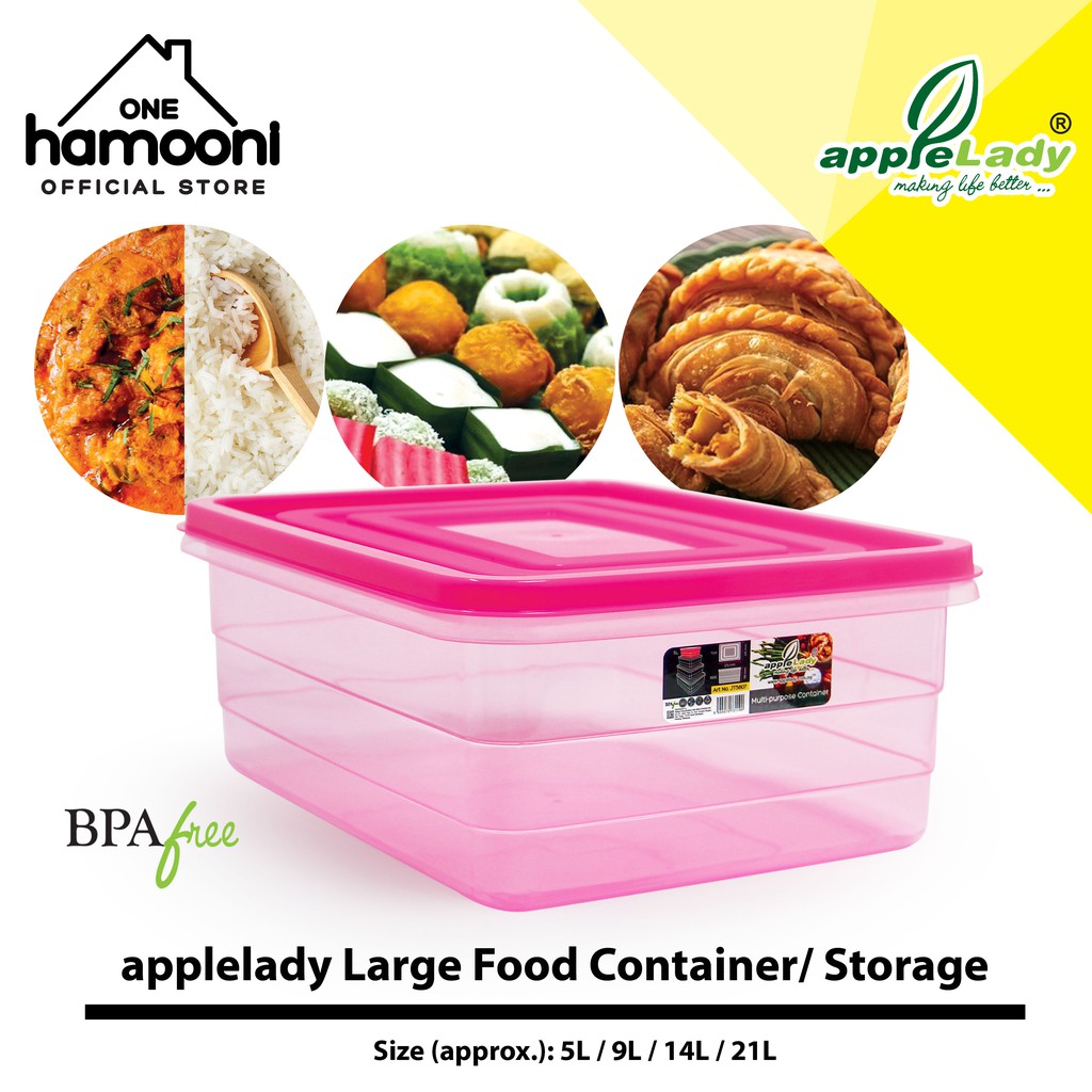 [PROMO] Applelady Large Food Container / Food Storage/ Bekas Makanan ...