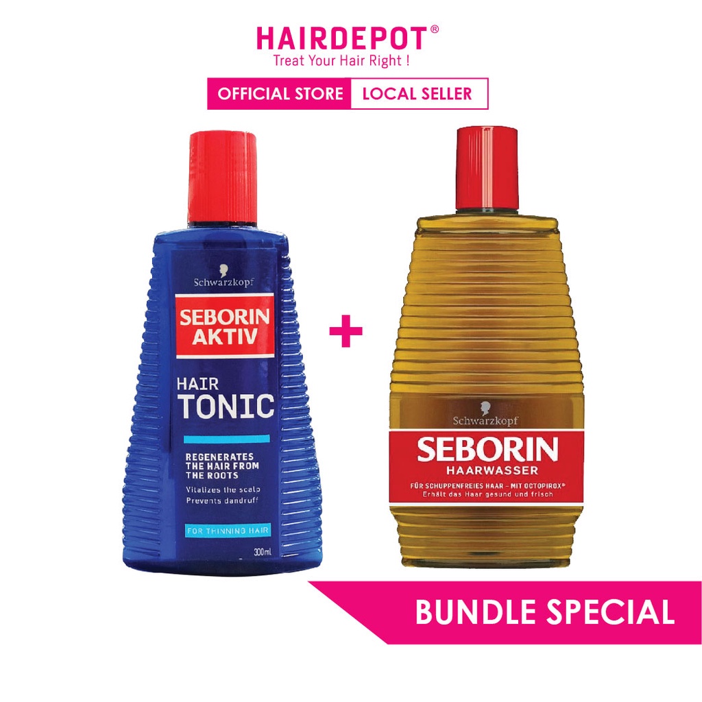 [BUNDLE SPECIAL] Schwarzkopf Seborin Aktiv Hair Tonic 300ml + Seborin ...