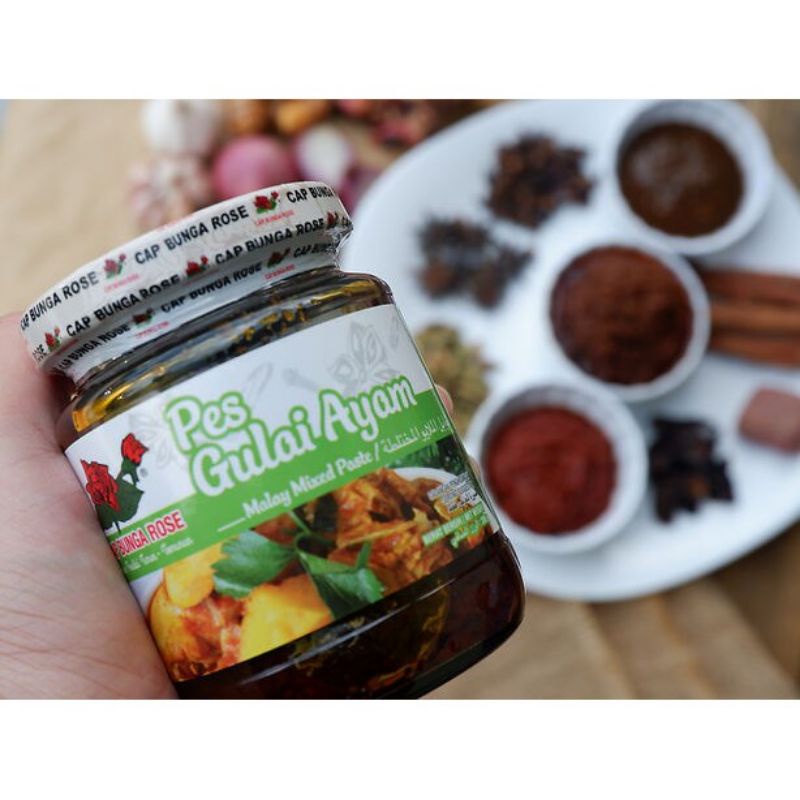 PES GULAI AYAM CAP BUNGA ROSE 200G | Shopee Malaysia