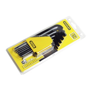 Stanley 12PCS Hex Key Allen Key Set (IMPERIAL/INCHES) 69-257 | Shopee ...