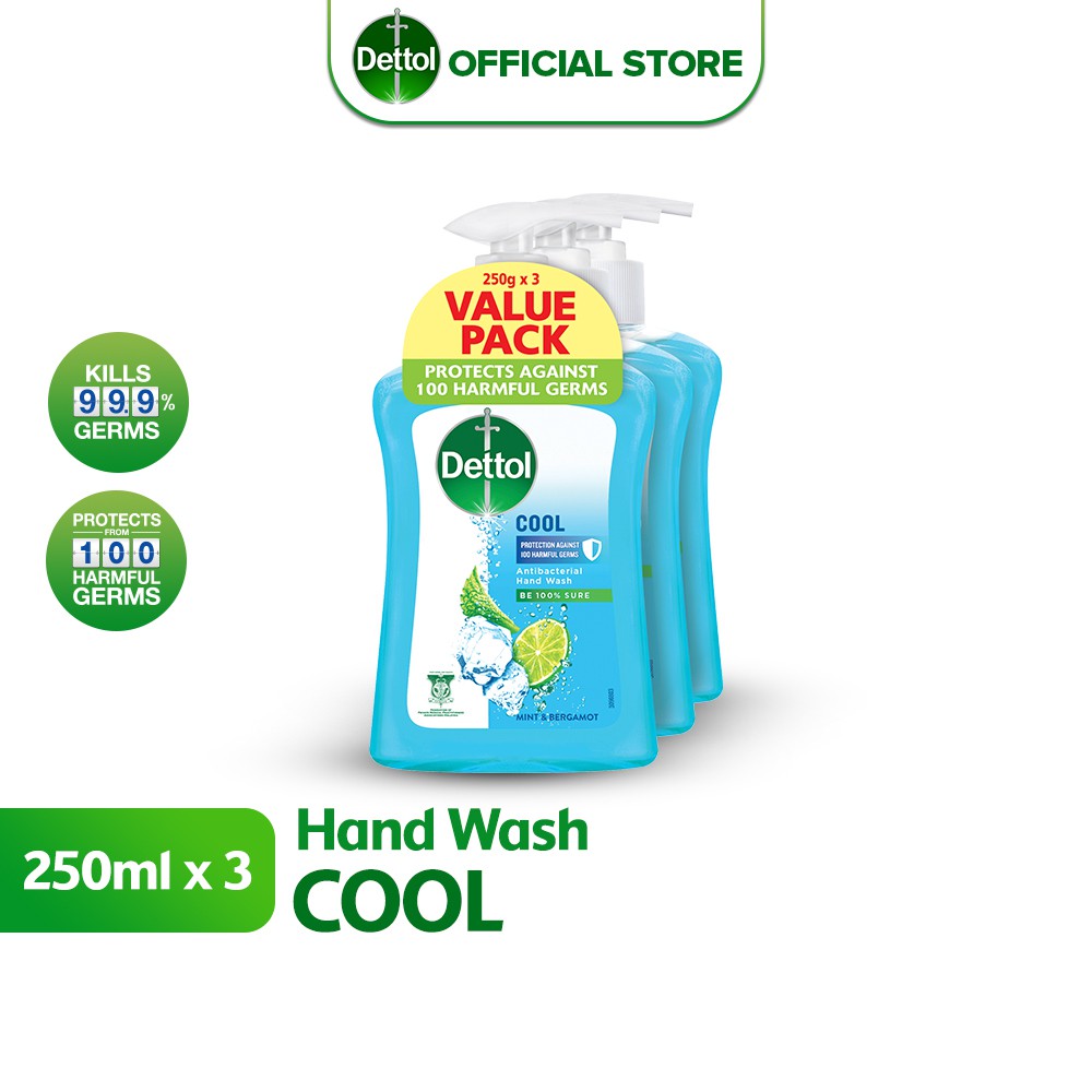 Dettol Liquid Hand Wash Cool 250G (Value Pack of 3) | Shopee Malaysia