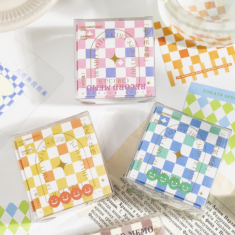 Midoo 400 Sheets Colorful Checkerboard Memo Planner To Do List Decor ...