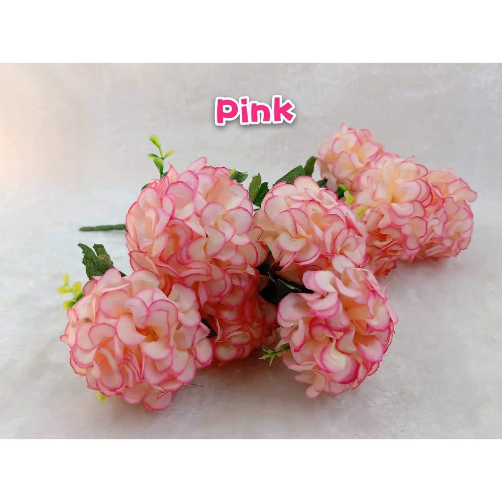 5 Buds Pom Pom Mum Flower / Artificial Bunga Pom Pom Mum | Shopee Malaysia