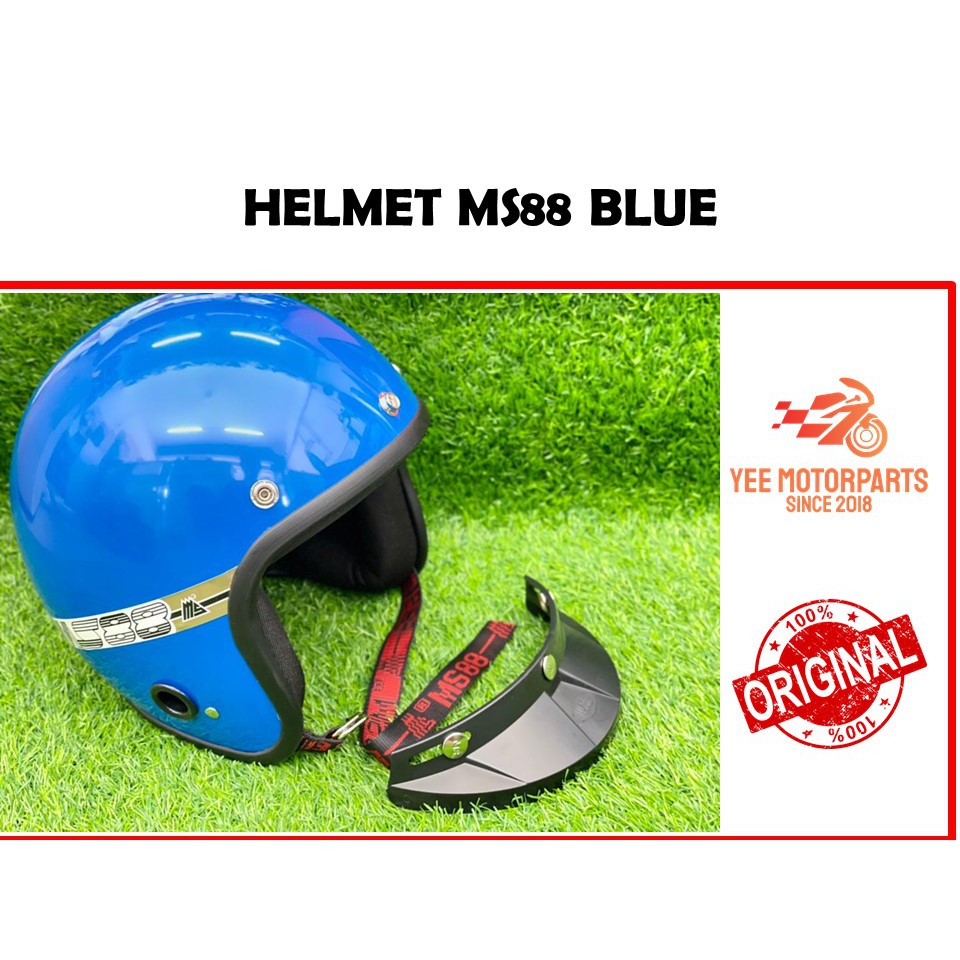 HELMET MS88 100% ori ( blue black white red) | Shopee Malaysia