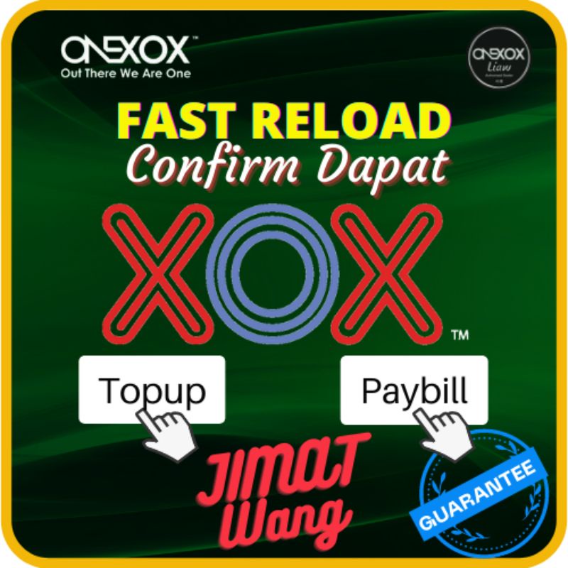 XOX Topup Reload Terus or Paybill ONEXOX Black | Fast & Furious Top up ...