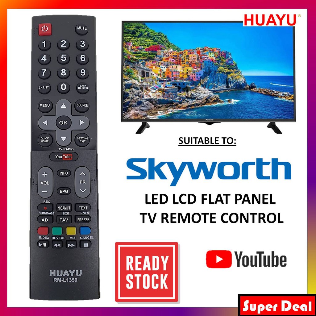 SKYWORTH SMART TV REMOTE CONTROL REPLACEMENT (RM-L1359) | Shopee Malaysia