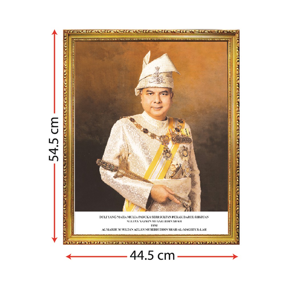 Bingkai Potret Sultan Perak, Sultan Perak Portrait | Shopee Malaysia