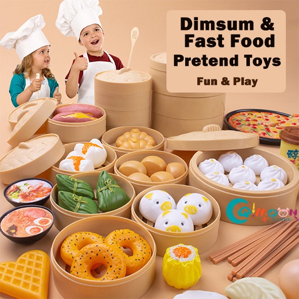 Q Moon Store Dim Sum Western Fast Food Cooking Kitchen House Play Toys ...