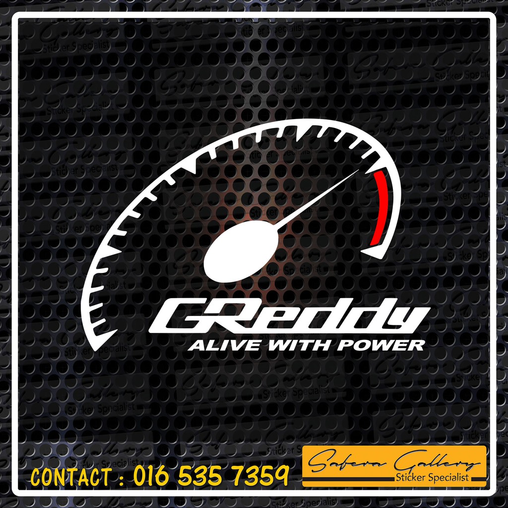 CAR STICKER GREDDY METER SERIES DECALS VINYLS | Shopee Malaysia