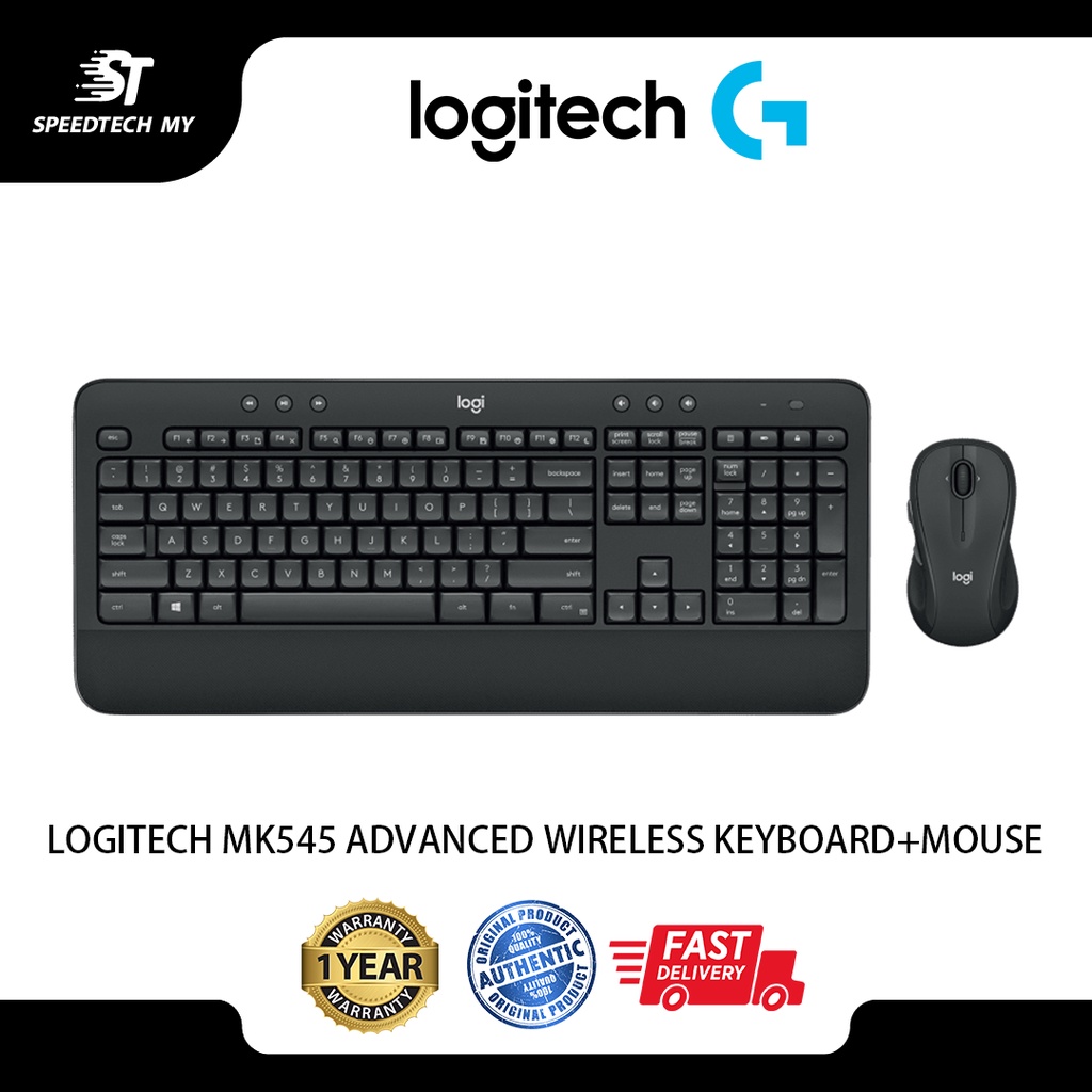LOGITECH MK545 ADVANCED WIRELESS KEYBOARD+MOUSE | Shopee Malaysia