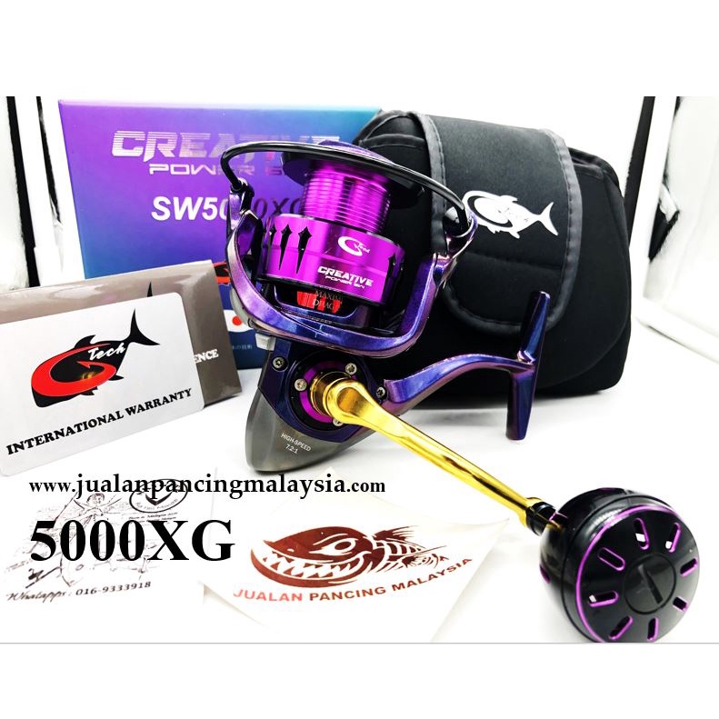 GTECH CREATIVE POWER SALTWATER HIGH SPEED REEL | Shopee Malaysia