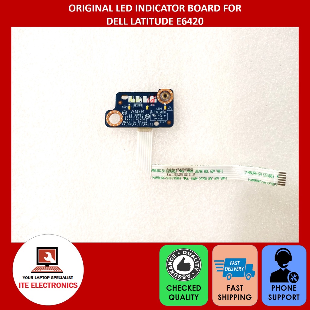ORIGINAL DELL LATITUDE E6420 LED INDICATOR BOARD | Shopee Malaysia