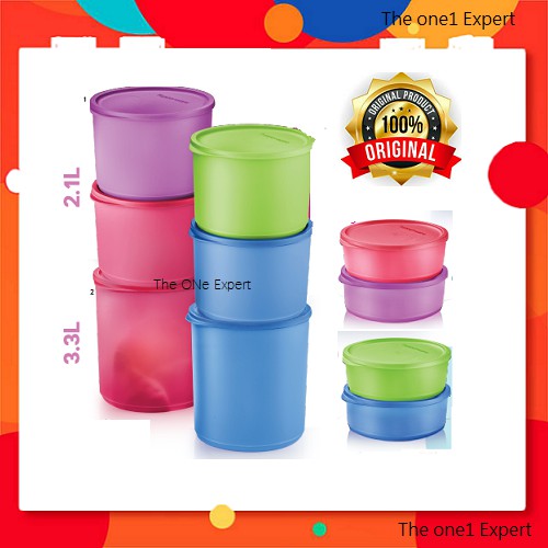 Tupperware Summer Fresh Round Medium 2.1L /3.3L/950ml Bekas bulat ...