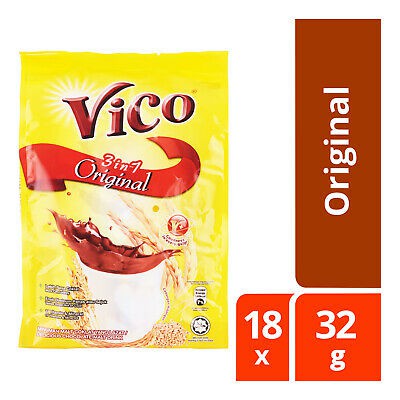 Vico 3 in 1 Original Chocolate Malt Drink 18 x 32g | Shopee Malaysia