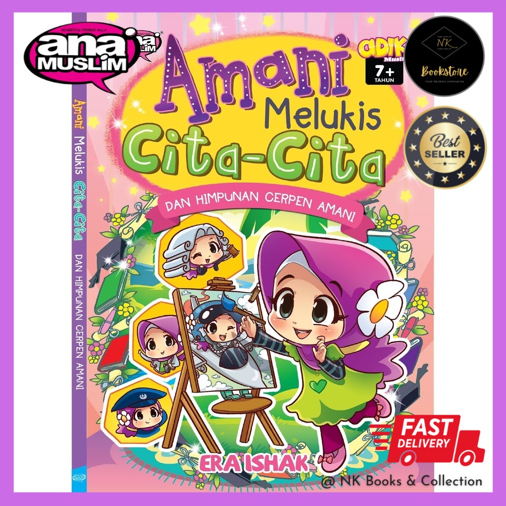 ANA MUSLIM - novel grafik AMANI MELUKIS CITA-CITA | Shopee Malaysia