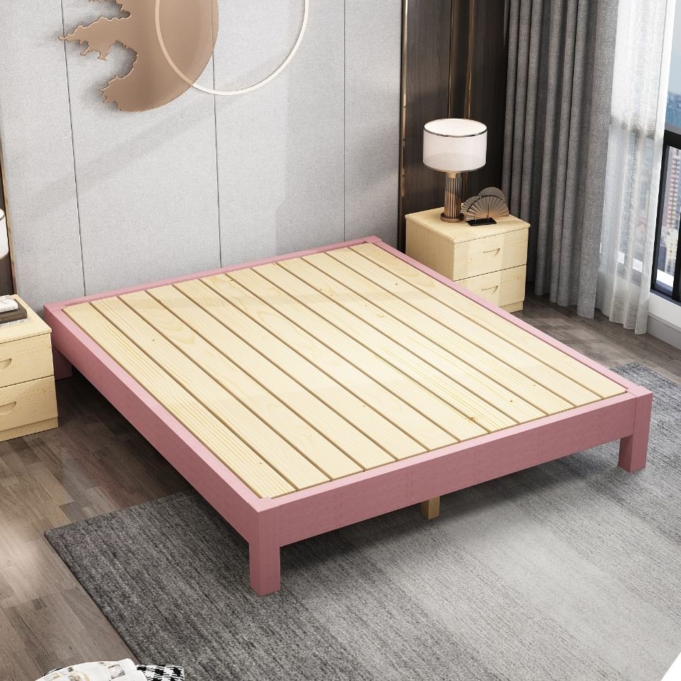 Newfabric solid wood bed tatami bed student bed0.8rice1rice-1.2m single ...
