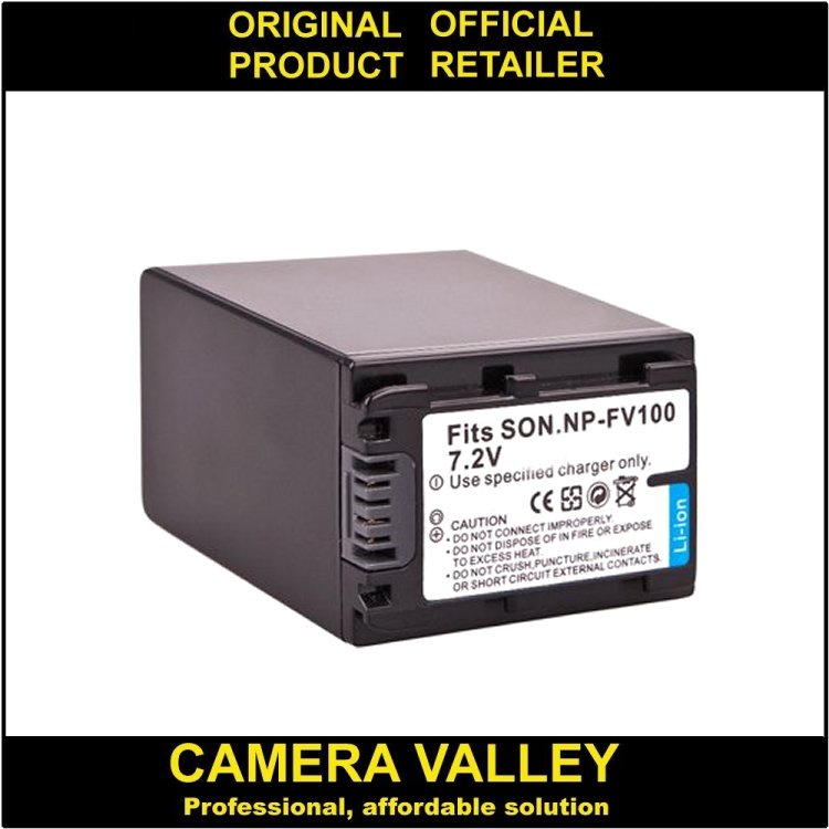 VS Power NP-FV100 Rechargeable Li-Ion Battery For Sony Handycam HXR-MC88 HXR-NX80 PXW-Z90 AXP55 ...