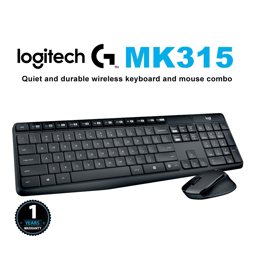 LOGITECH ORIGINAL MK850 MK235 MK315 QUIET WIRELESS COMBO KEYBOARD ...
