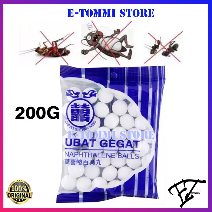 56pack/BOX Ubat Gegat/Moth Balls-DOUBLE HAPPINESS 200g 双喜 | Shopee Malaysia